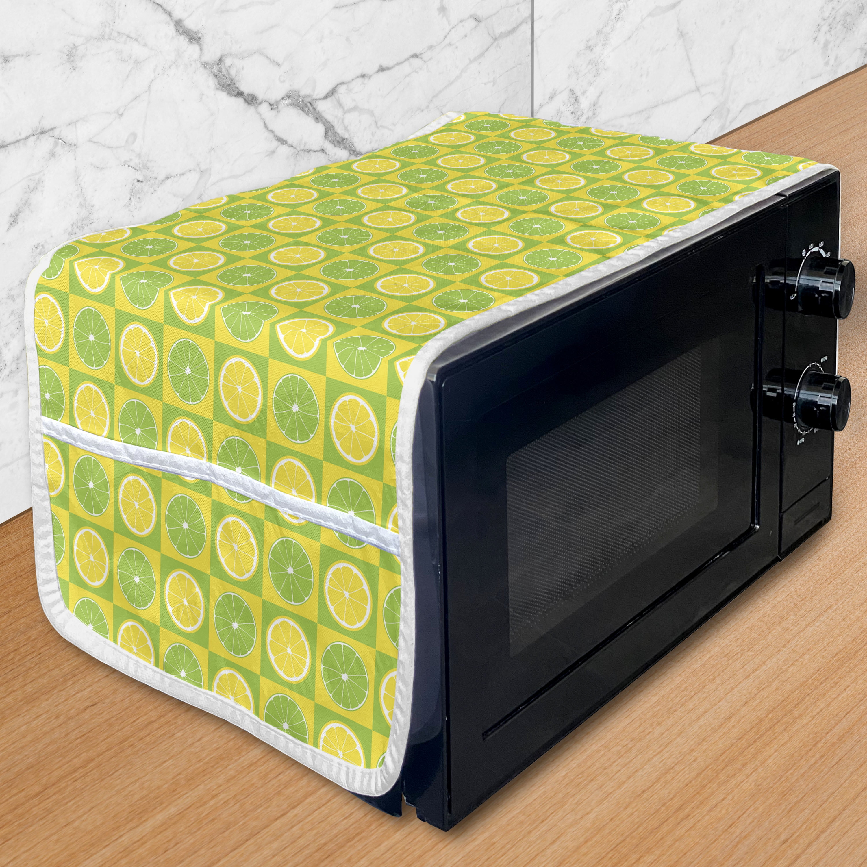 Lime Green Microwave Oven Cover, Lemon and Lime in Pop Art Inspired ...