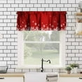 Christmas Snowflake Kithen Curtains Valances for Windows, Merry Xmas ...