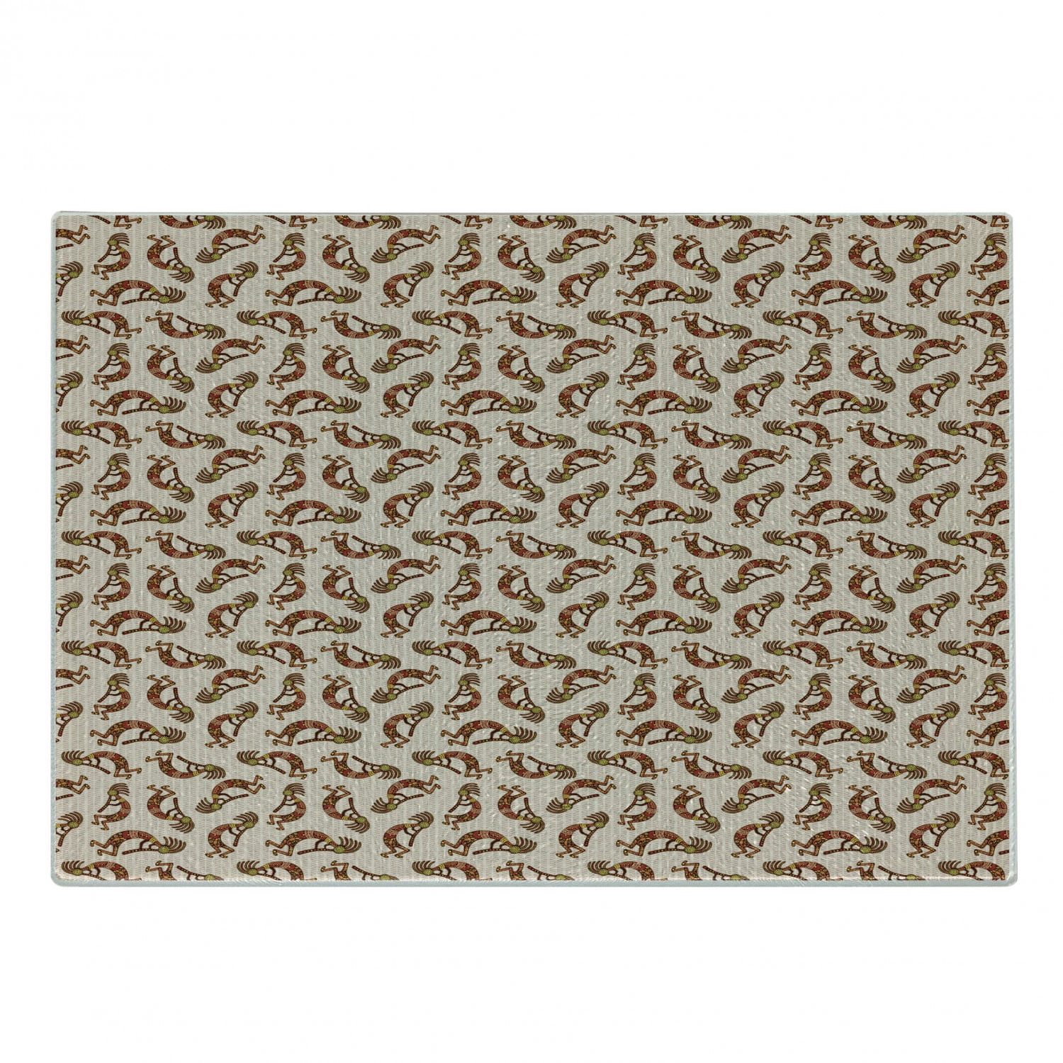 Kokopelli Cutting Board, Warm Colored Fertility Playing Shepherds Pipe ...