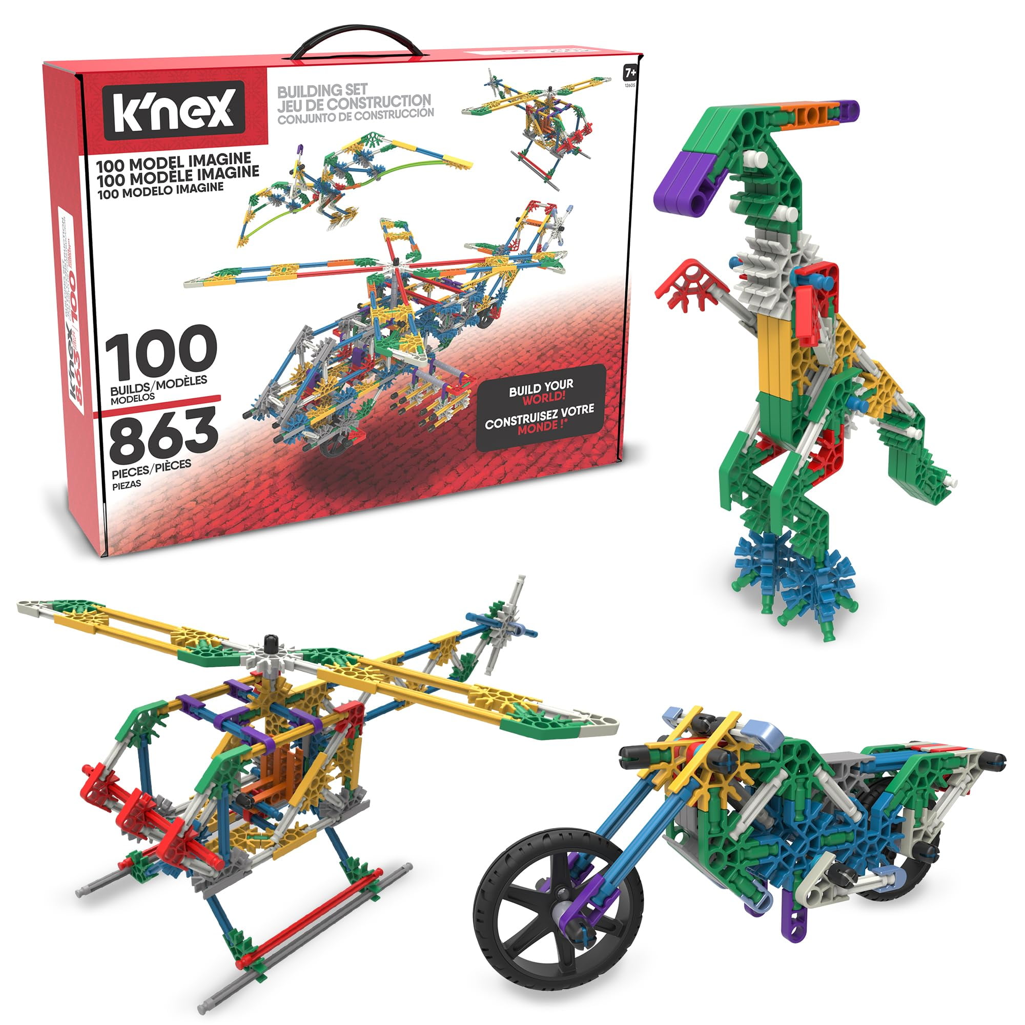 Click here for Knex - 100 Model Building Set ‚ 863 Pieces  Stem B... prices