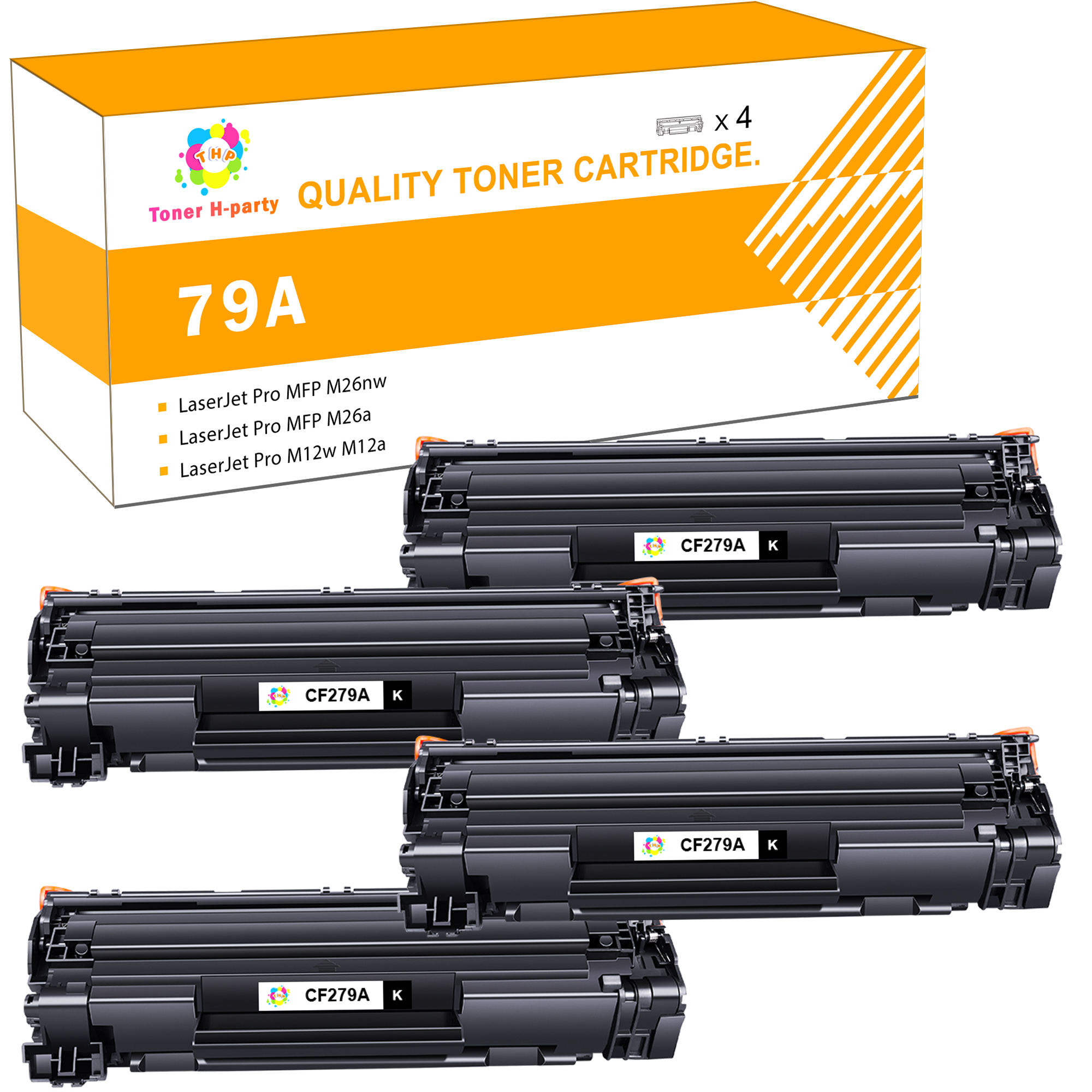 Toner H-Party Compatible 79A Toner Cartridge Replacement for HP CF279A ...