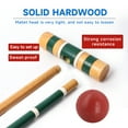 GSE Games & Sports Expert 6-Player Croquet Set, Hardwood Mallets, Multi ...