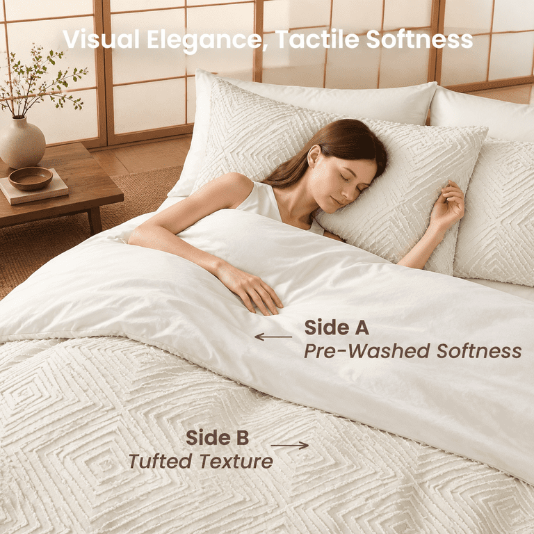 Beige & White Cal King (104