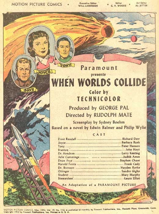When Worlds Collide - movie POSTER (Style E) (11" x 17") (1951) - Walmart.com