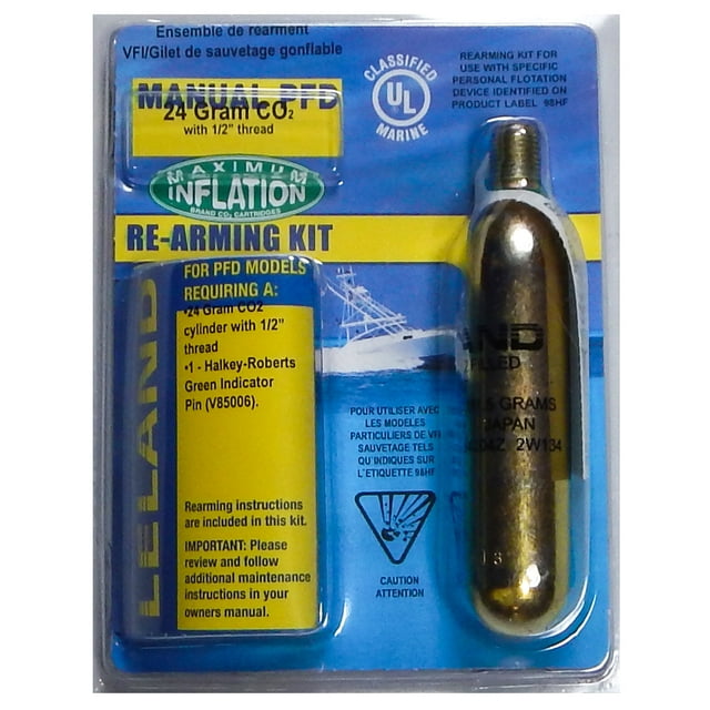 Inflatable PFD Re-Arm Kit; 24 Gram Manual - Walmart.com