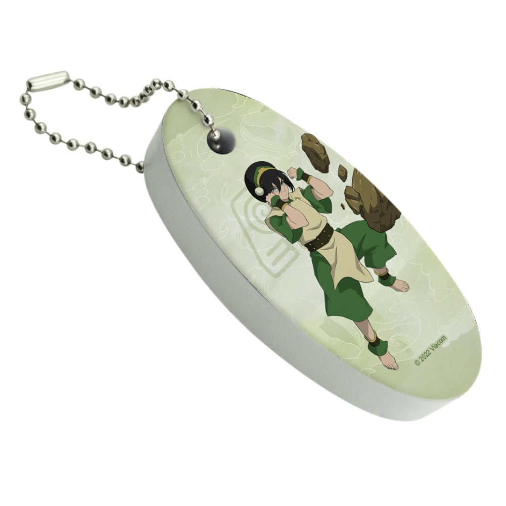 Avatar the Last Airbender Toph Floating Keychain Oval Foam Fishing Boat ...