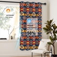 Geometric Diamond Blue Pattern Blackout Curtains,Triple Weaved Fabric ...