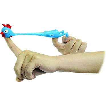 10 Pcs Slingshot Chicken Flying Finger Toys - Stretchy Rubber Flick ...