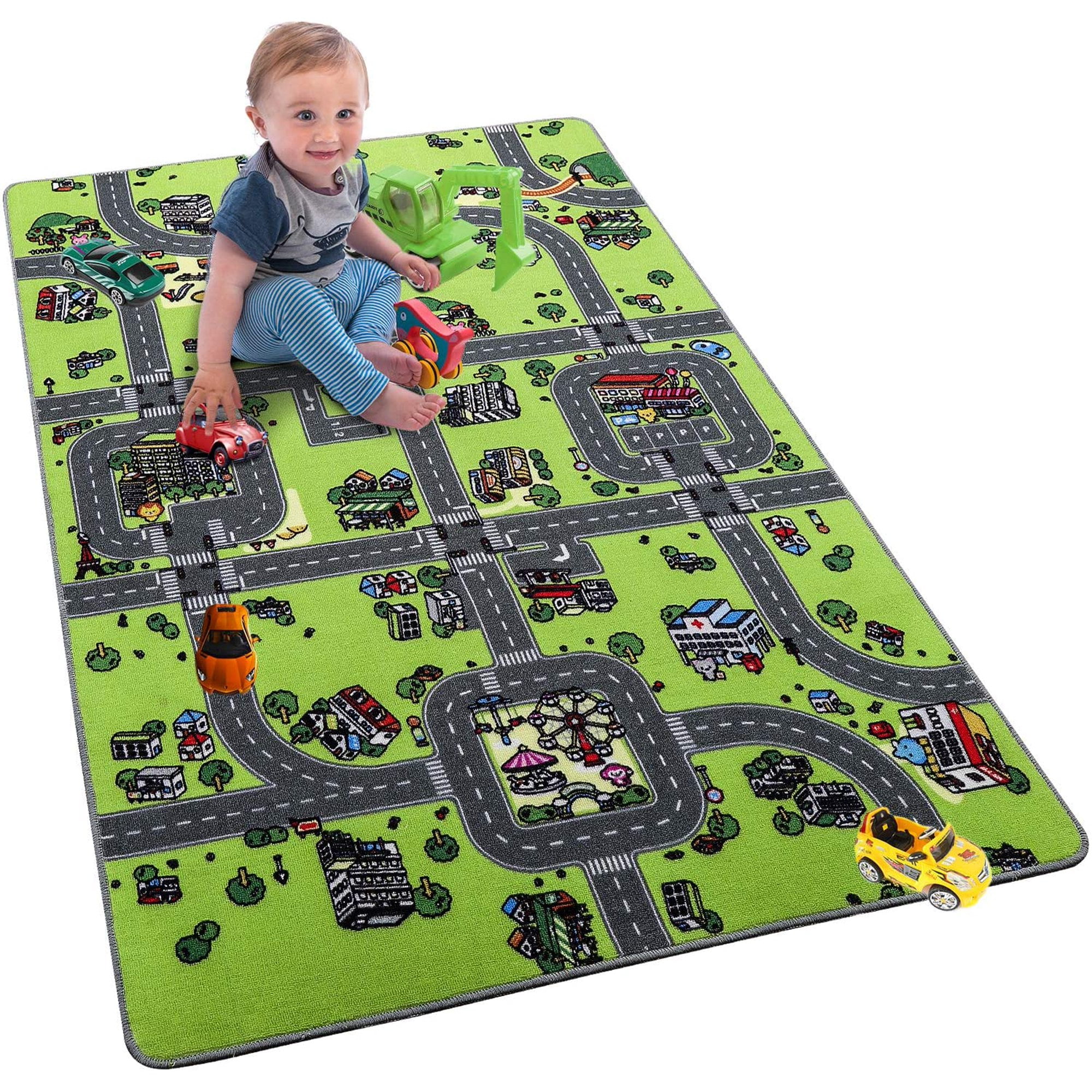 Homore Kids Learning Rugs Collection,Green City Life Great for Playing ...