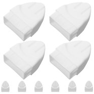 Plum Fittings 1 1/2" x 1 1/2" Gothic Vinyl Picket Fence Caps | Pack of 5 | White - Walmart.com