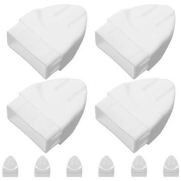 Plum Fittings 1 1/2" x 1 1/2" Gothic Vinyl Picket Fence Caps | Pack of 5 | White - Walmart.com