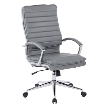 Olio Designs Mia Office Chair, White Shell, Black Fabric - Walmart.com