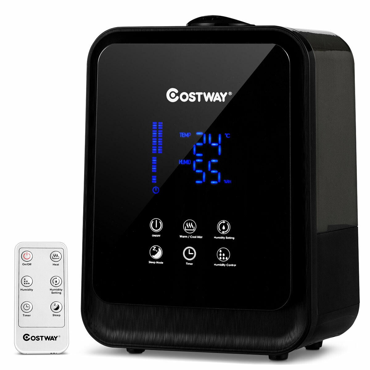 Costway 4.5L Ultrasonic Cool Warm Mist Air Diffuser Humidifier w ...