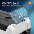 Nepsam 37QT Portable Car Refrigerator, Dual Zone, APP Control, 12V/24V ...