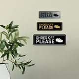 Standard Shoes Off Please (Classic Shoes) Sign (Black) - Large ...