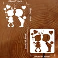 1pc PET Hollow Out Drawing Painting Stencils for DIY Scrapbook Photo ...