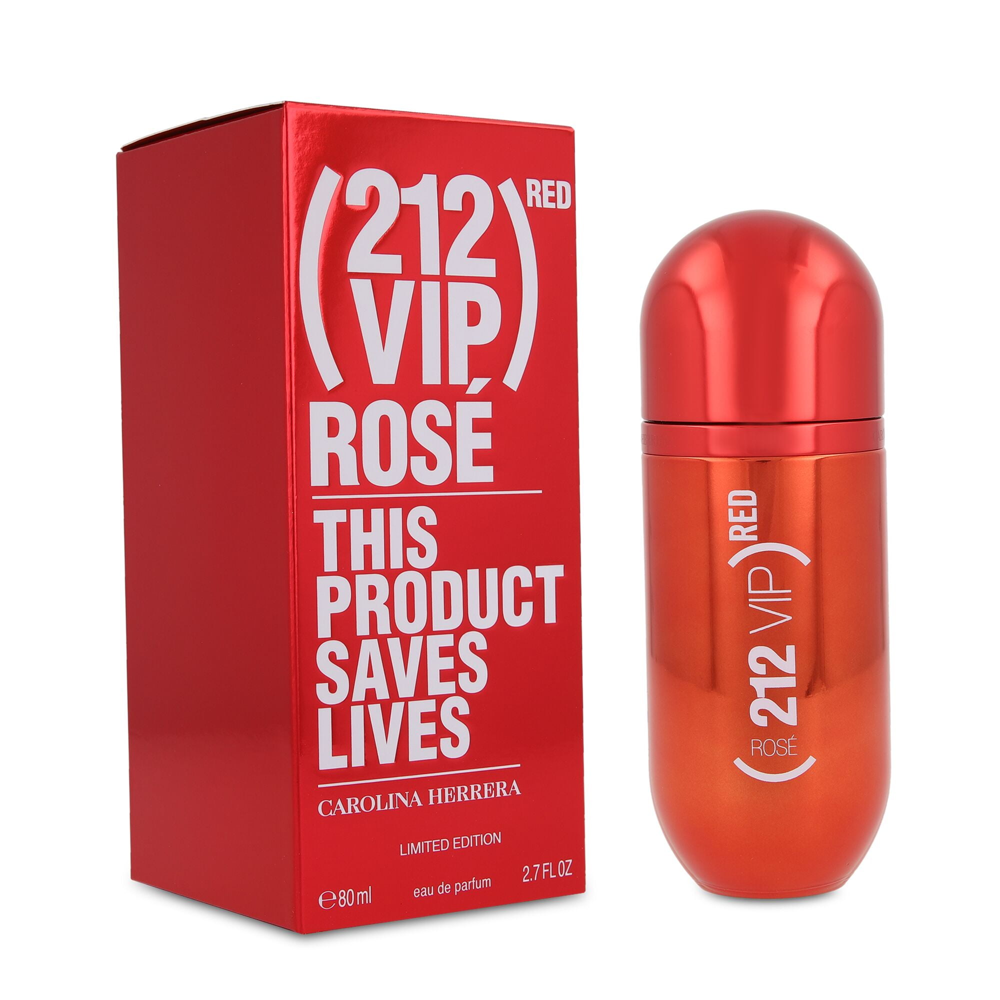 Perfume Carolina Herrera 212 Vip Rose Red Ed. Limitada 80 ml Agua de ...