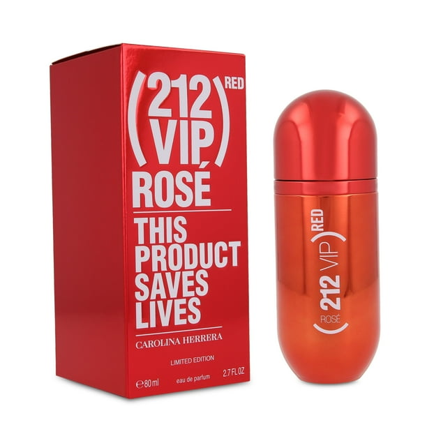 Perfume Carolina Herrera 212 Vip Rose Red Ed. Limitada 80 ml Agua de ...