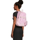 Madden NYC Juniors Dome 17” Laptop Backpack with Pouch, Pink Heart ...