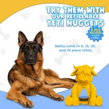 Yeti Dog Chew Puff and Play Interactive Treat Dispensing Dog Toy, Yak, Yellow - Walmart.com