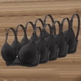 ATOYSOY 5 Pack Women's Lace Bras Push Up Padded Full Coverage Wireless ...