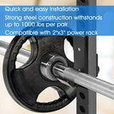 Yes4All 2x3 J-Hook Barbell Power Rack Pair - Walmart.com