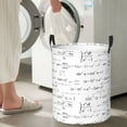 formula Math pattern Laundry Basket with Handles - Freestanding Laundry ...