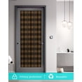 Brown Black Buffalo Plaid Window Privacy Film, Country Rustic Classic ...