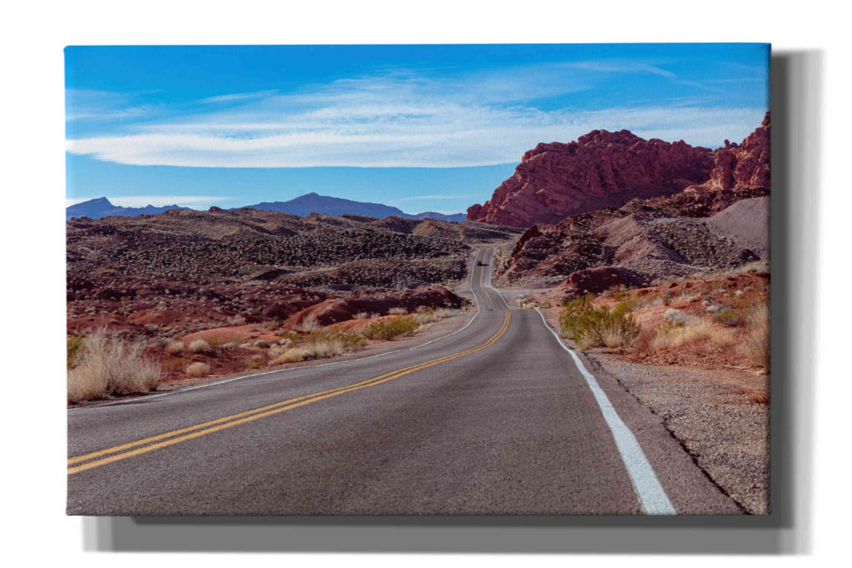 Epic Graffiti 'Desert Road' by Epic Portfolio, Canvas Wall Art, 60"x40 ...