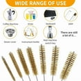 VIVIAN- Tube Brush Kit 7Pcs Brass Wire Tube Brushes Long Handle 11 ...