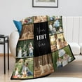 AISENIN Custom Blanket with Photos Text Personalized Throw Blanket ...