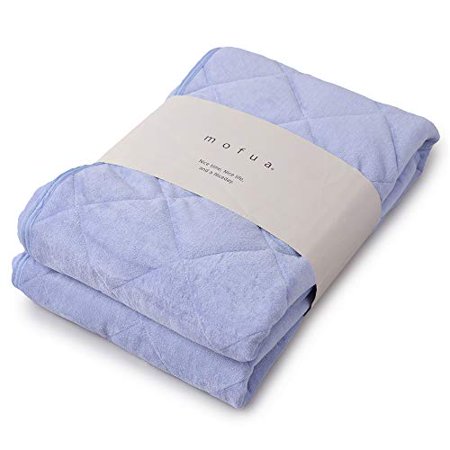 Nice day pad blue 160 × 200cm mofua 100% cotton Terry cloth fluffy antibacterial deodorant All ...