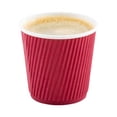 Black Ripple Wall Paper Cups 25 Count 4 Ounce Non-Slip Insulated ...