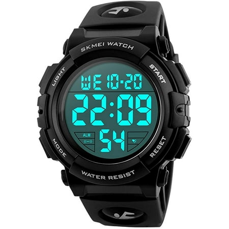 Large Face Digital Men’s Watch ports Waterproof LED Military ...