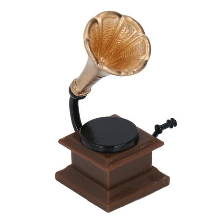 Mini Phonograph, Dollhouse Phonograph 1:12 Vintage Resin Alloy Fine ...