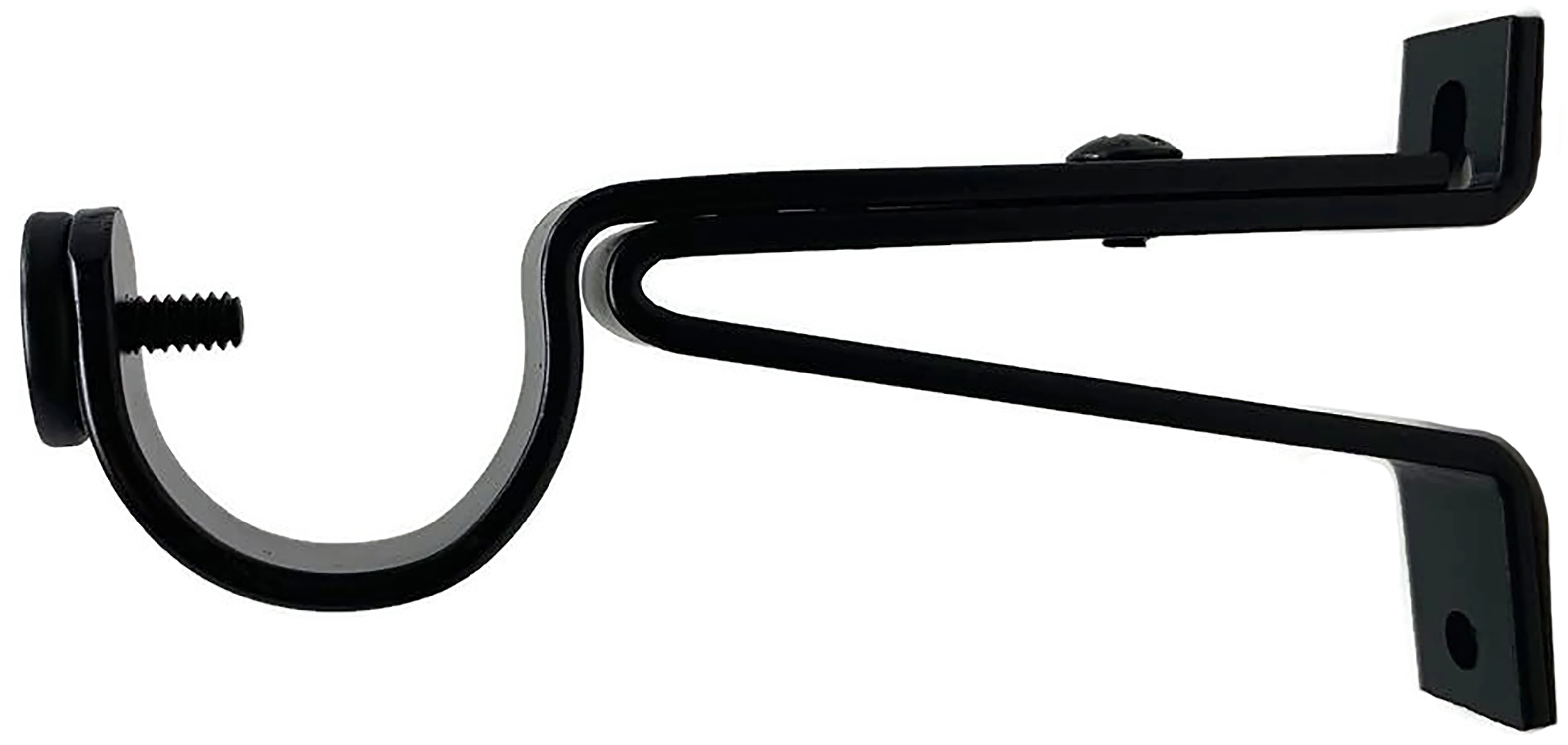 Urbanest Adjustable Rod Bracket, up to 1 1/8" Diameter Rod, Black ...