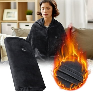 Hyindoor 59"x33" Electric Heated Blanket Portable USB Washable Heating ...