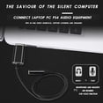 USB to 3.5mm Jack Audio Adapter and Microphone Jack for , , PC ...