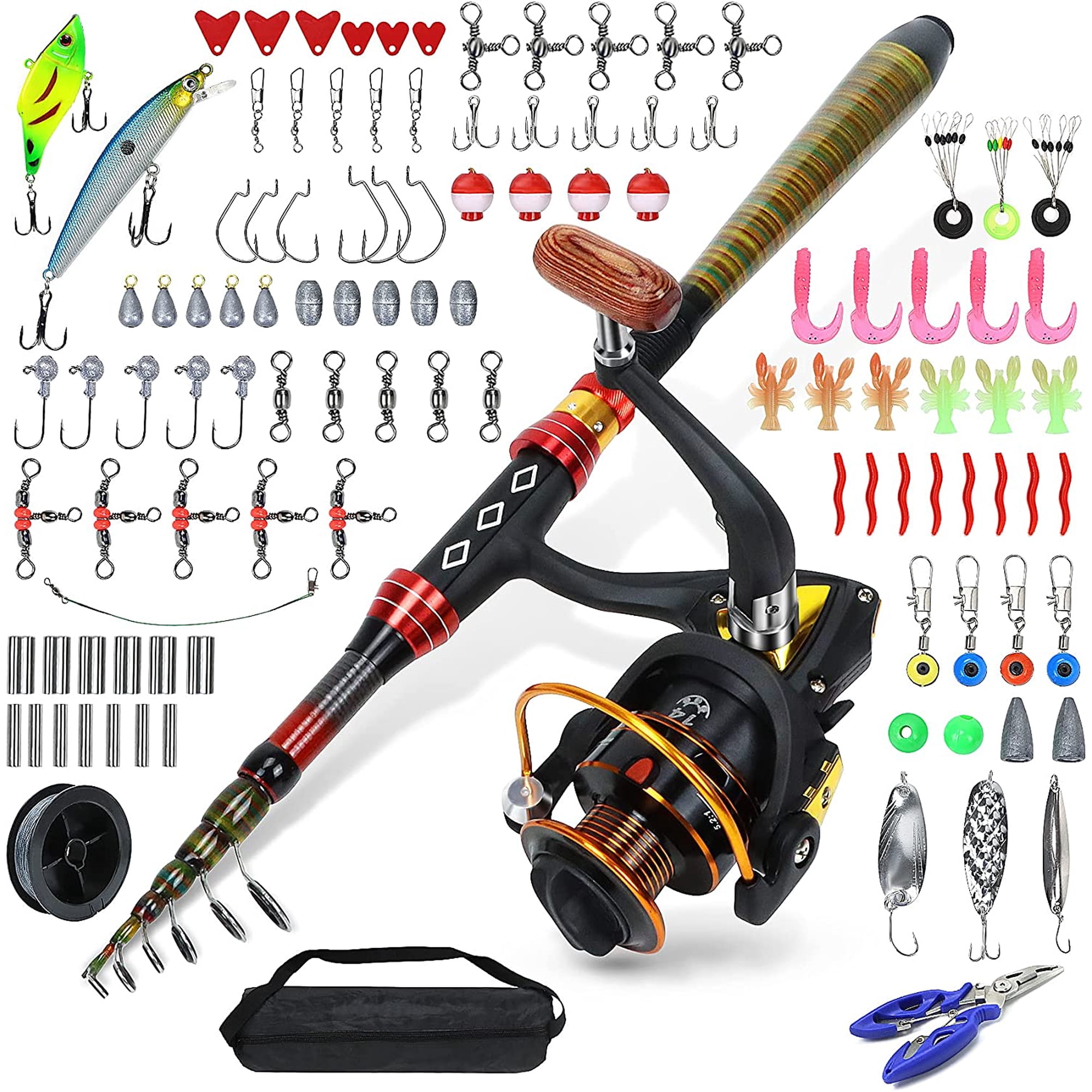 Click here for Tatavr Fishing Rod  Fishing Starter Kit  Carbon Fi... prices