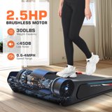 Simpfree Smallest Walking Pad with Incline,2.5HP Under Desk Treadmill ...