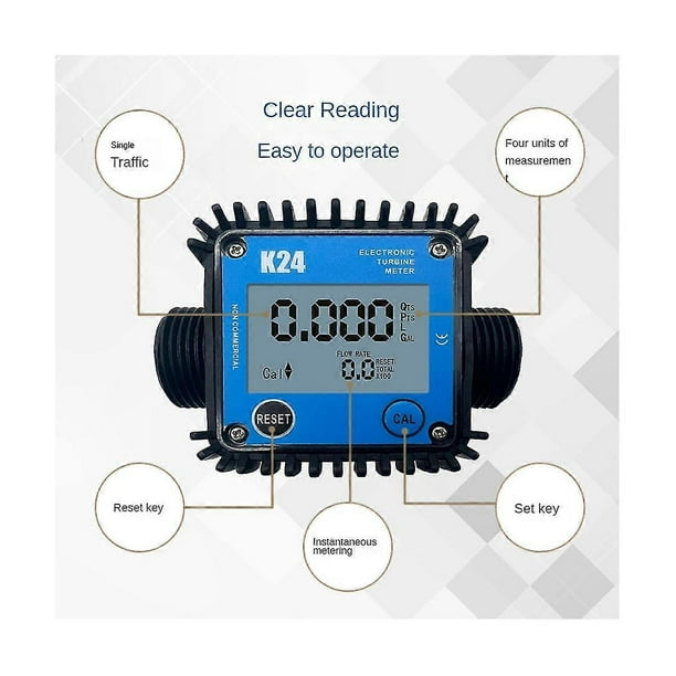 Minor Flow Digital Display Meter Gear Flow Meter Gasoline Oil Hydraulic Oil Soy Oil Water 0.2 ...
