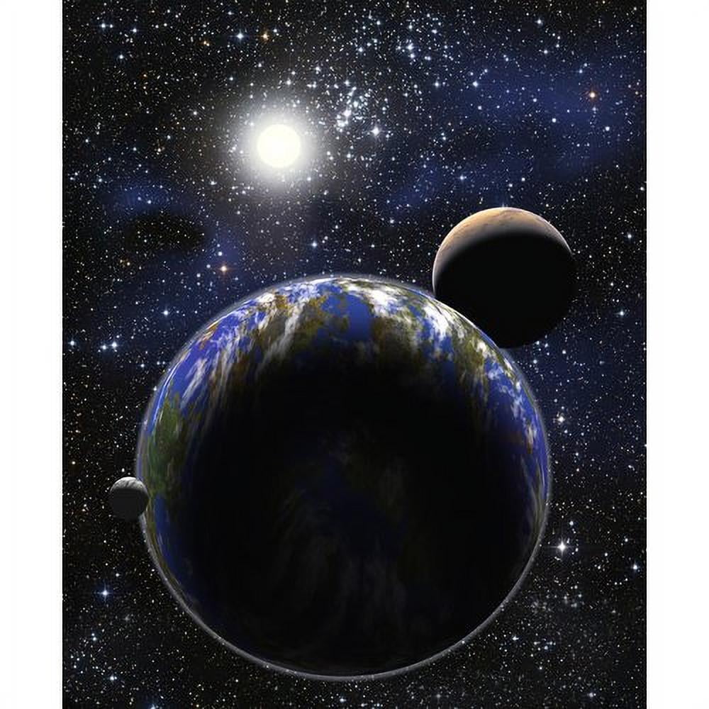 Wallhogs Earth, Moon and Mars Poster Wall Mural - Walmart.com