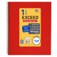100 Count 1 Subject Red Exceed Notebook, 11" x 9", College Ruled ...