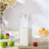 tangyuanzzz Storage Clear Milk Carton Portable Milk Water Bottles Milk ...