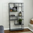 Household Essentials Faux Concrete Slate 6-Shelf Bookcase - Walmart.com