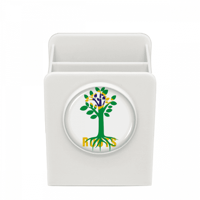 Brazil Ancestral Faly Flag Roots Desk Pencil Holder Cup Pen Organizer ...