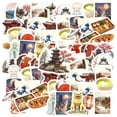 35pcs Traditional Japan Stickers Koi Cultural Decals Decorative Vintage ...