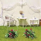 perfeclan Wedding Arch Stand Flower Arch Frame with Base Large Round ...