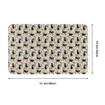 Bathroom Rugs Non Slip Washable - Quirky Cartoon Cat Black Kitchen Mats ...