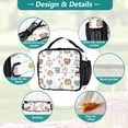 ALAZA Hand Drawn Cute Dog Insulated Lunch Box Lunch Bag Cooler Tote ...